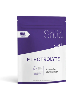 Solid Hydration Electrolyte Tablets Grape Flavor 1 Bag - 80 Tablets - – PrepSOS